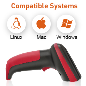 Amazon.com : Barcode Scanner Wired,JRHC 2D Bar Code Reader Automatic QR 1D Bar Code Scanner ...