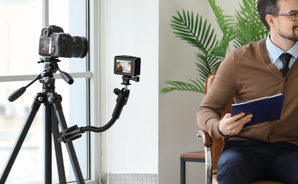 Amazon.com: woleyi Gooseneck Super Clamp Camera Mount, 360° Ballhead Adjustable Arm Flex Clamp ...