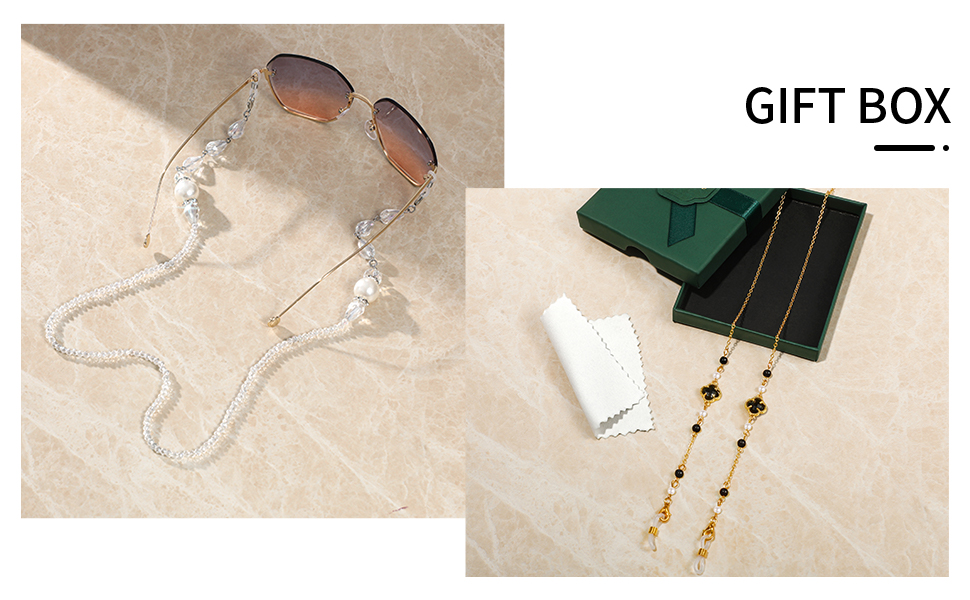 Buleens Glasses Chain for Women, Stylish Eyeglass Chain Cute Reading Glass Sunglasses Chains ...