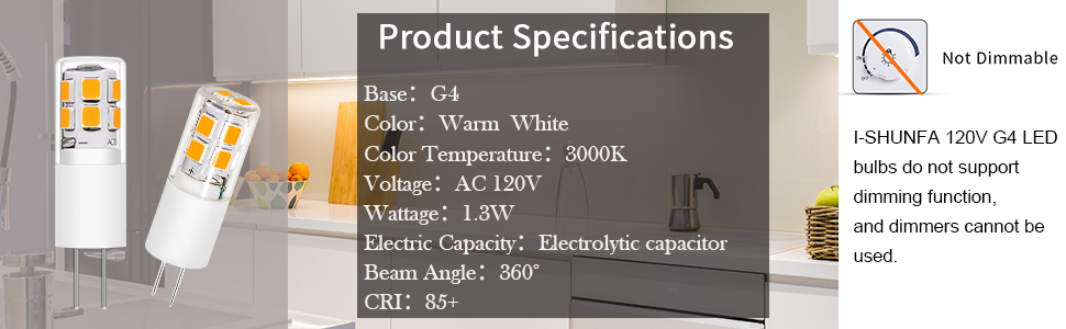 G4 LED Bulb AC 120V Warm White（10 Pack : Amazon.ca: Tools & Home Improvement