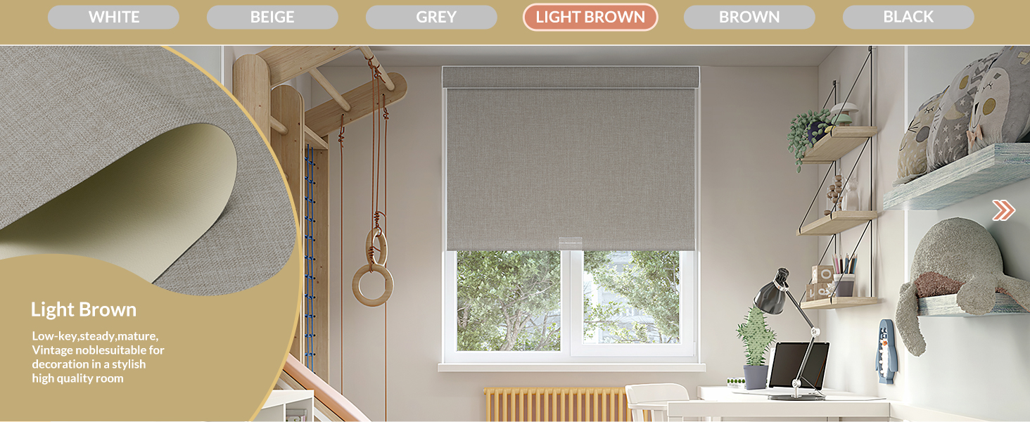 Amazon.com: HOTSOON Blackout Roller Shades for Windows,Cordless,Pull Down Roller Blinds,Thermal ...