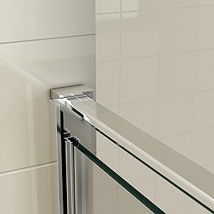 38-42" W x 71" H Piovt Swing Glass Shower Door,Pivot Frame Sliding Shower Door with 1/4"(6mm ...