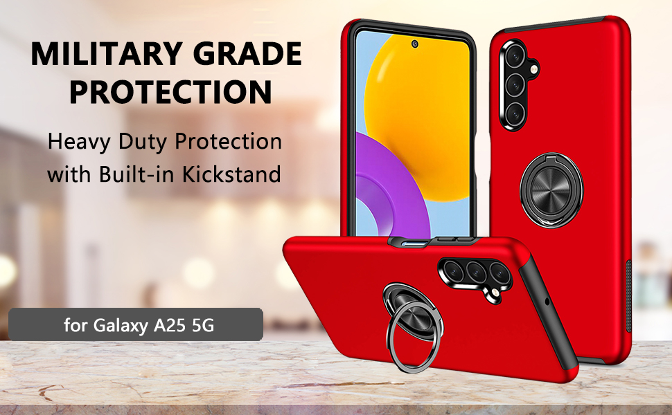 Amazon.com: Dionsibei Galaxy A25 5G Case for Samsung A25 5G Case Military Grade Shockproof Built ...
