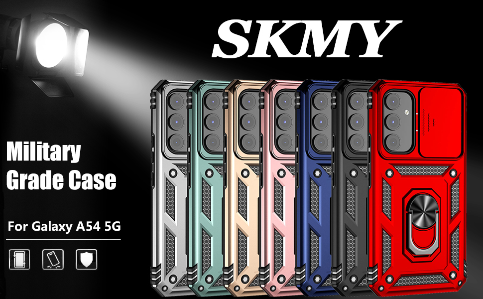 Amazon.com: for Samsung Galaxy A54 5G Case,with Screen Protectors and Camera Cover,[Military ...