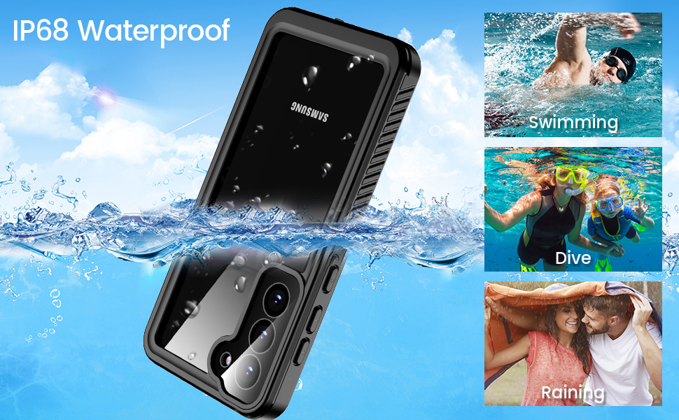 Amazon.com: AMILIFECASES for Galaxy S23 Plus Case With Screen Protector, Heavy Duty Waterproof ...