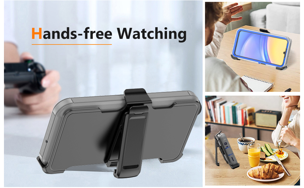 Amazon.com: TMIDVFV Compatible with Samsung Galaxy A15 5G Case, with Belt Clip Holster Heavy ...