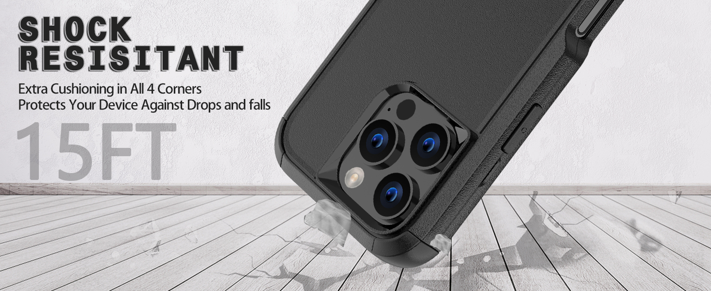 Amazon.com: Diverbox for iPhone 16 Pro Case [Shockproof] [Dropproof] [Tempered Glass Screen ...