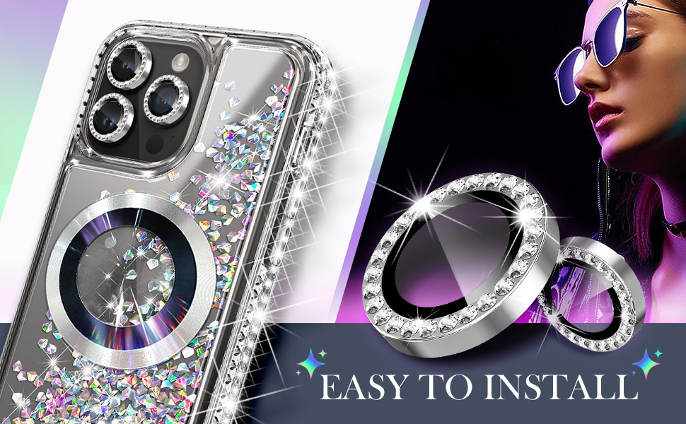 Amazon.com: WDHD Designed for iPhone 15 Pro Max Magnetic Case Compatible with MagSafe, Tempered ...