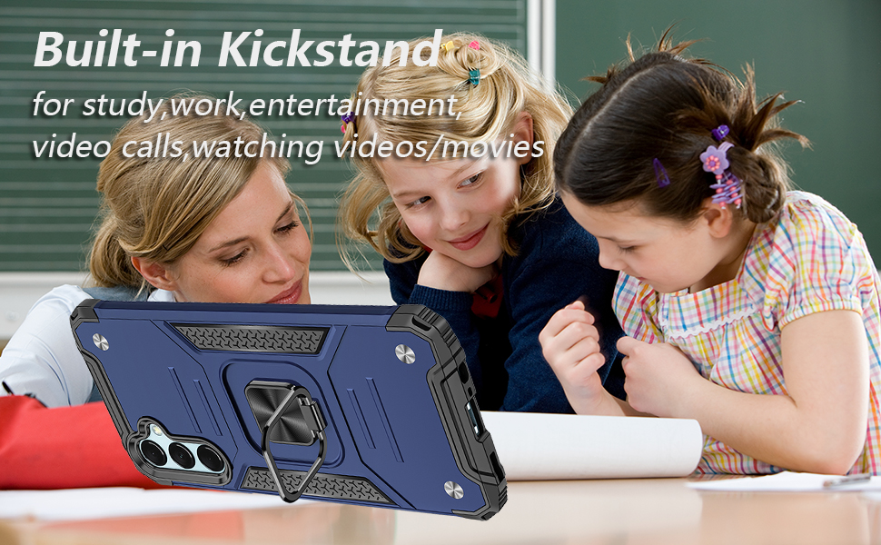 Amazon.com: Dionsibei Galaxy A25 5G Case Military Grade Built-in Kickstand Case with Stand ...