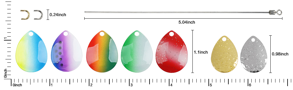 Amazon.com: Spinner Bait Making Kit 255PCS Colorado Spinner Blades Fishing Lure Making Kit ...