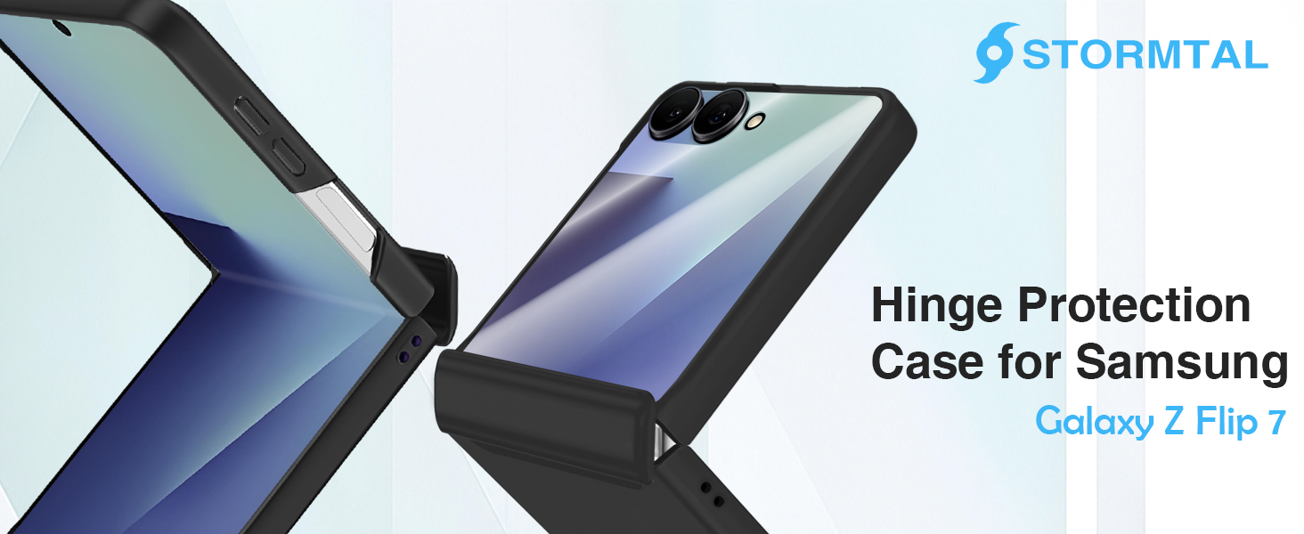 Amazon.com: STORMTAL for Samsung Galaxy Z Flip 7 Case, Hinge Protection, Built-in Screen ...