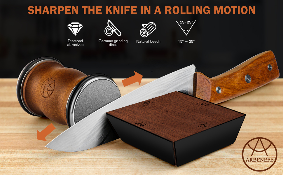 Amazon.com: Rolling Knife Sharpener Tool Kit, Multi-Angle Magnetic ...