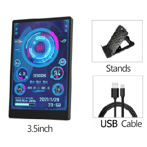 Amazon.com: 3.5 Inch IPS USB Mini Screen, Computer Temperature Display Screen, PC CPU HDD ...
