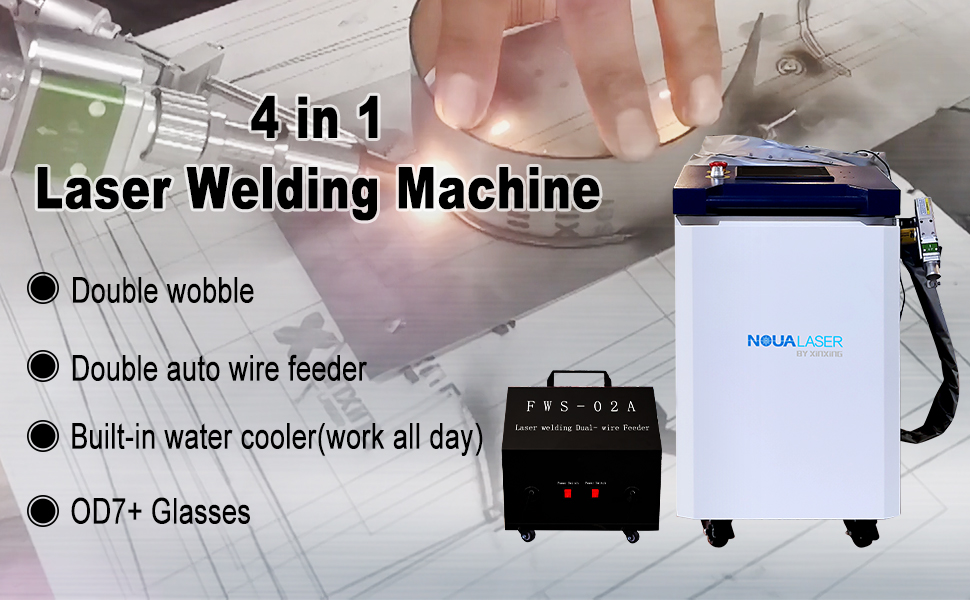 Raycus 2000w 4 In 1 Laser Welder Laser Cutter Laser Cleaner Double Wobble Handheld Laser Welding ...