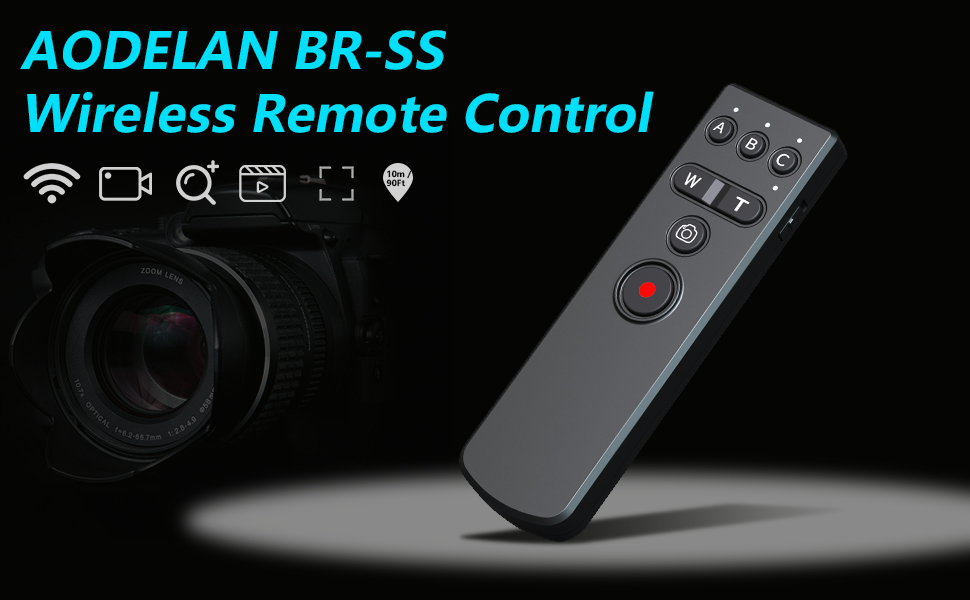 Amazon.com : AODELAN Wireless Camera Remote Control for Canon, Sony, Nikon - Zoom, Shutter ...