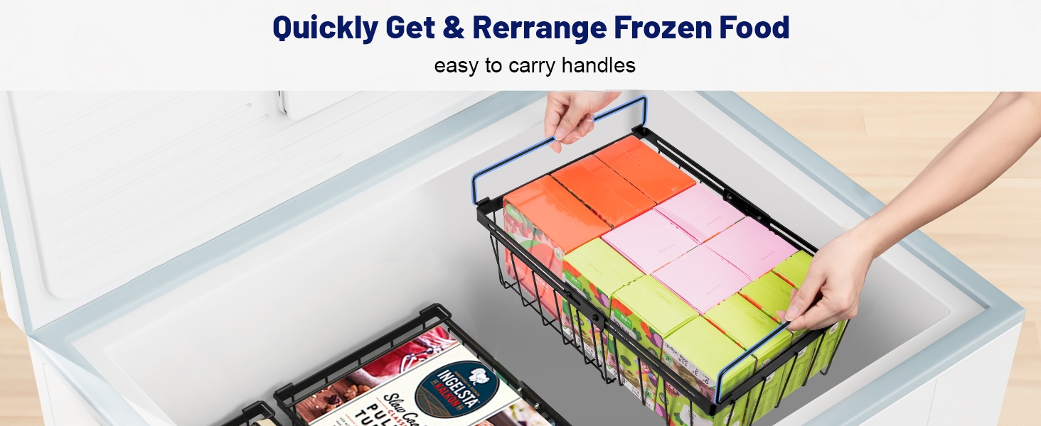 Amazon.com: Wetheny Freezer Organizer Bins - Fit 10 to 20 Cu.FT Chest ...