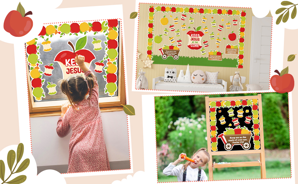 Amazon.com : Haooryx Fall Autumn Jesus in The Core Apple Sunday School ...