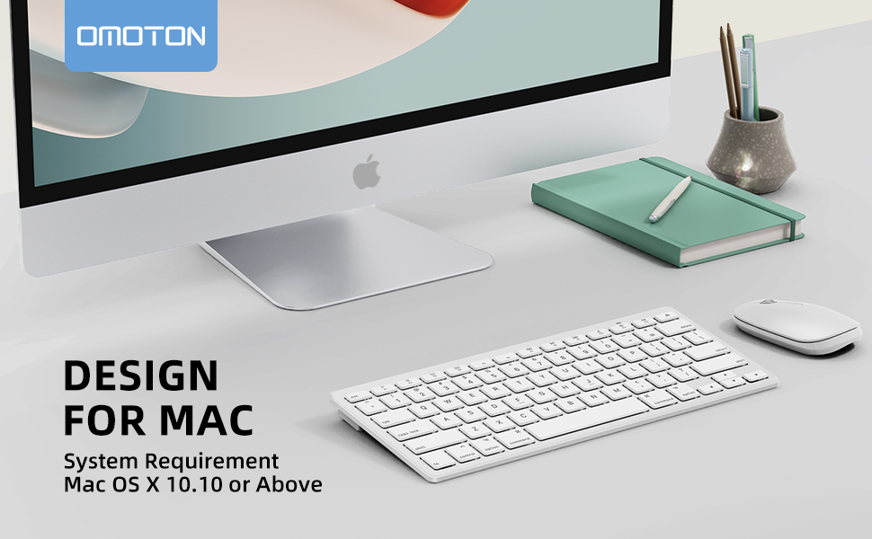 Amazon.com: Bluetooth Keyboard and Mouse for Mac, OMOTON Ultra-Slim ...