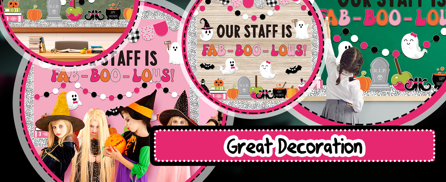 Amazon.com: JarThenaAMCS 97Pcs Halloween Ghost Bulletin Board ...