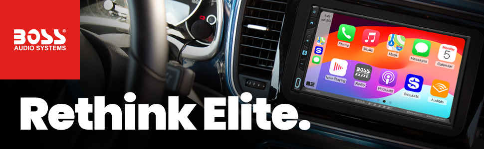 Amazon.com: BOSS Audio Systems Elite BE7ACP.WX Double DIN Car Stereo Wireless Apple CarPlay ...