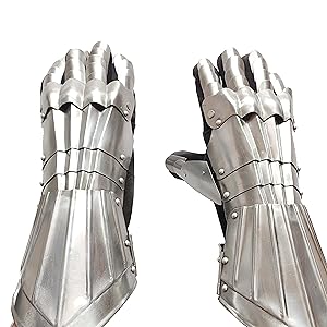 Amazon.com: AnNafi® Fantasy Gauntlets | Medieval Gauntlet SCA Armor ...