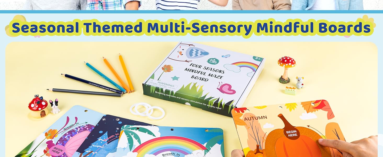 Amazon.com: GiftAmaz Seasonal Mindful Maze Boards, Calming Toys for ...