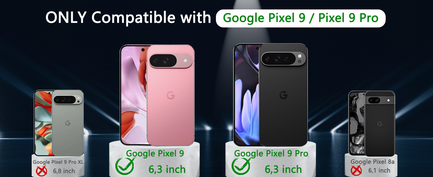 Amazon.com: ottpluscase Magnetic for Google Pixel 9 Case/Pixel 9 Pro Case with Screen Protector ...