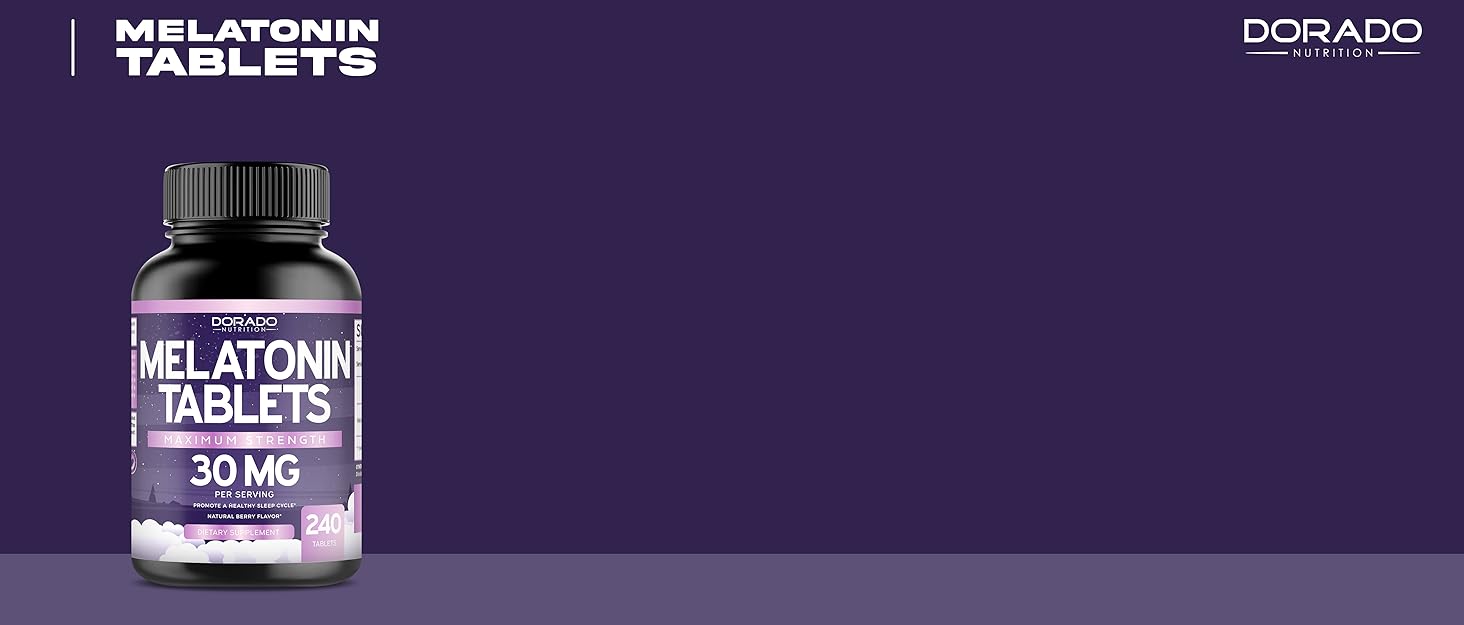 Amazon.com: Melatonin 30mg Tablets for Adults (240 Tablets) - Fast Dissolve Tablet with 30mg of ...