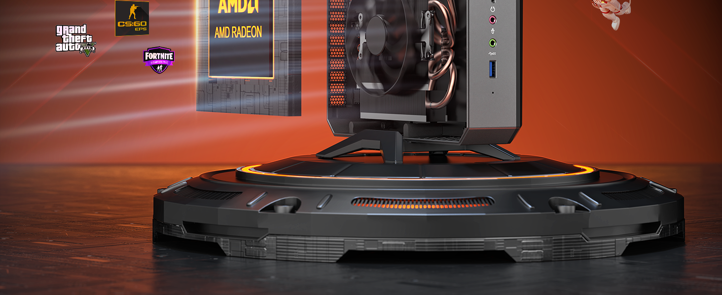 Amazon.com: ACEMAGICIAN Mini Gaming PC with Graphics Card RX6400(4GB), Ryzen 7 5800H(up to 4 ...