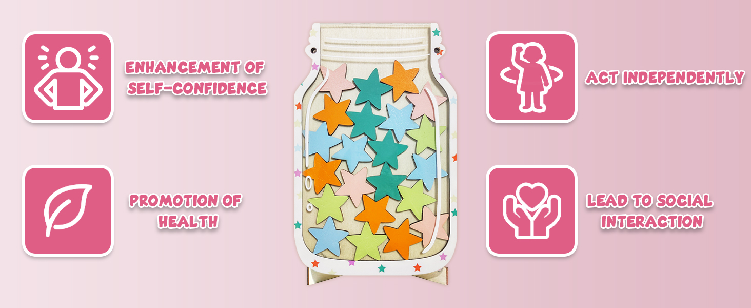 Amazon.com : Pisngek Magnetic Reward Jar for Kids – Star Jar Reward ...