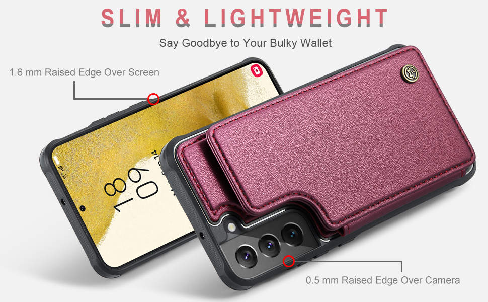 Amazon.com: Vinich for Samsung Galaxy S22 Wallet Case with Card Holder, RFID Blocking Credit ...