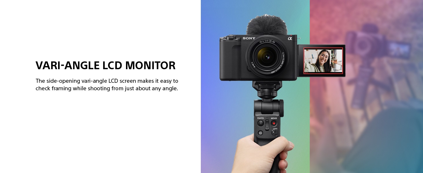 Sony Alpha ZV-E1L Full-Frame Interchangeable-Lens Mirrorless vlog Camera (with 28-60mm Zoom Lens ...