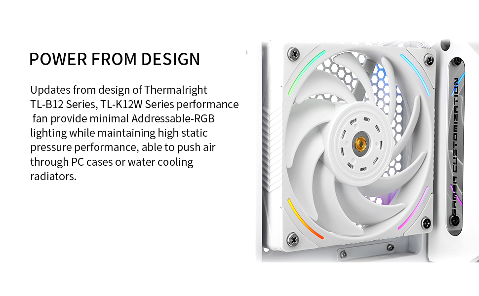 Amazon.com: Thermalright TL-K12W, Computer Case Fan,High Performance 120mm PWM Cooler Fan,PC PWM ...