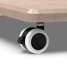 FITUEYES Carrello Porta TV con Ruote 1.5m & 20mm Legno Base per 32-70 Pollici, 60° Girevole & 6 ...