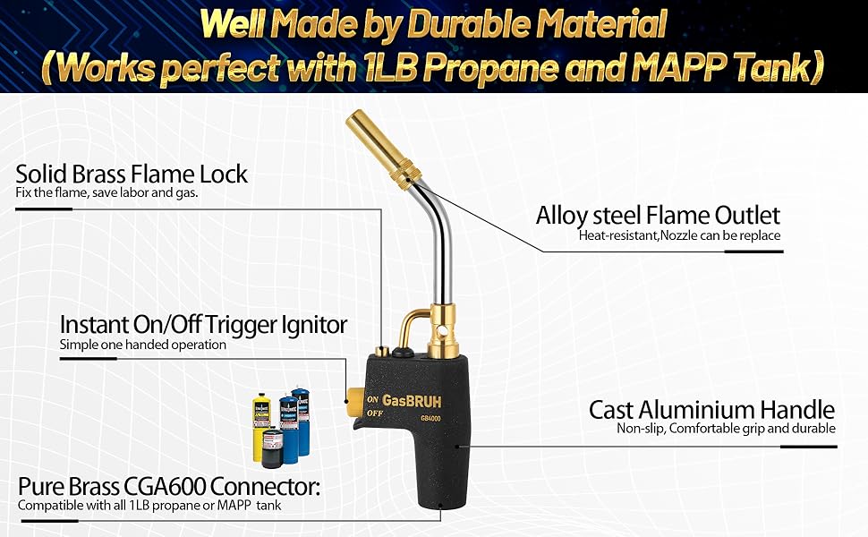 Propane Torch Head With Igniter Map Gas Torch Kit For Propane Map And Mapp Gas