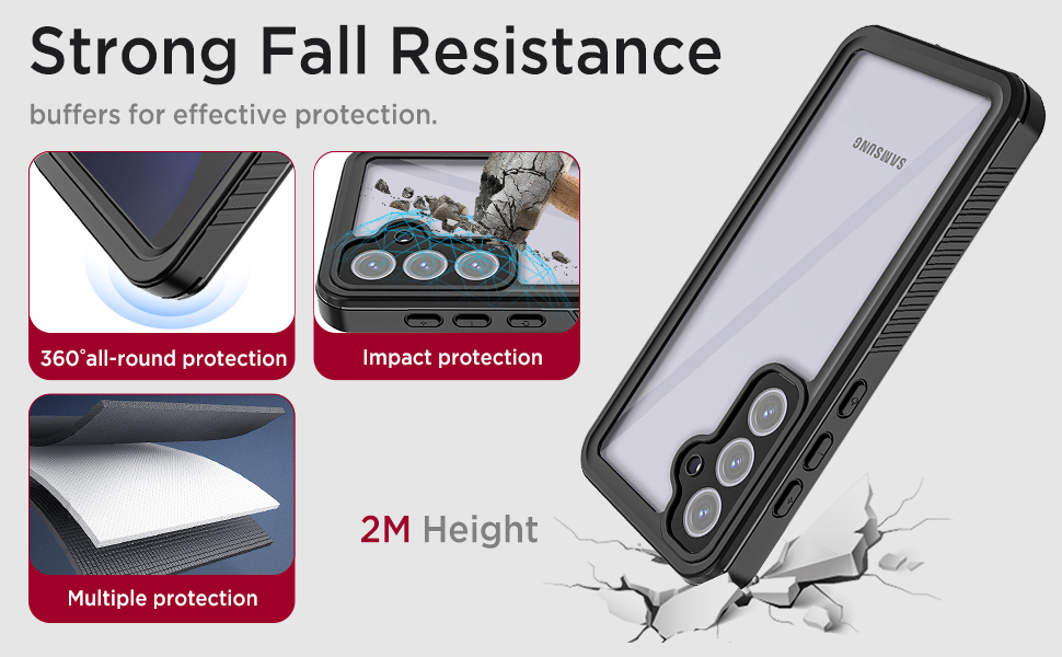 Amazon.com: Miimall for Samsung Galaxy S24 FE Case Waterproof, IP68 Underwater, Full Heavy Duty ...