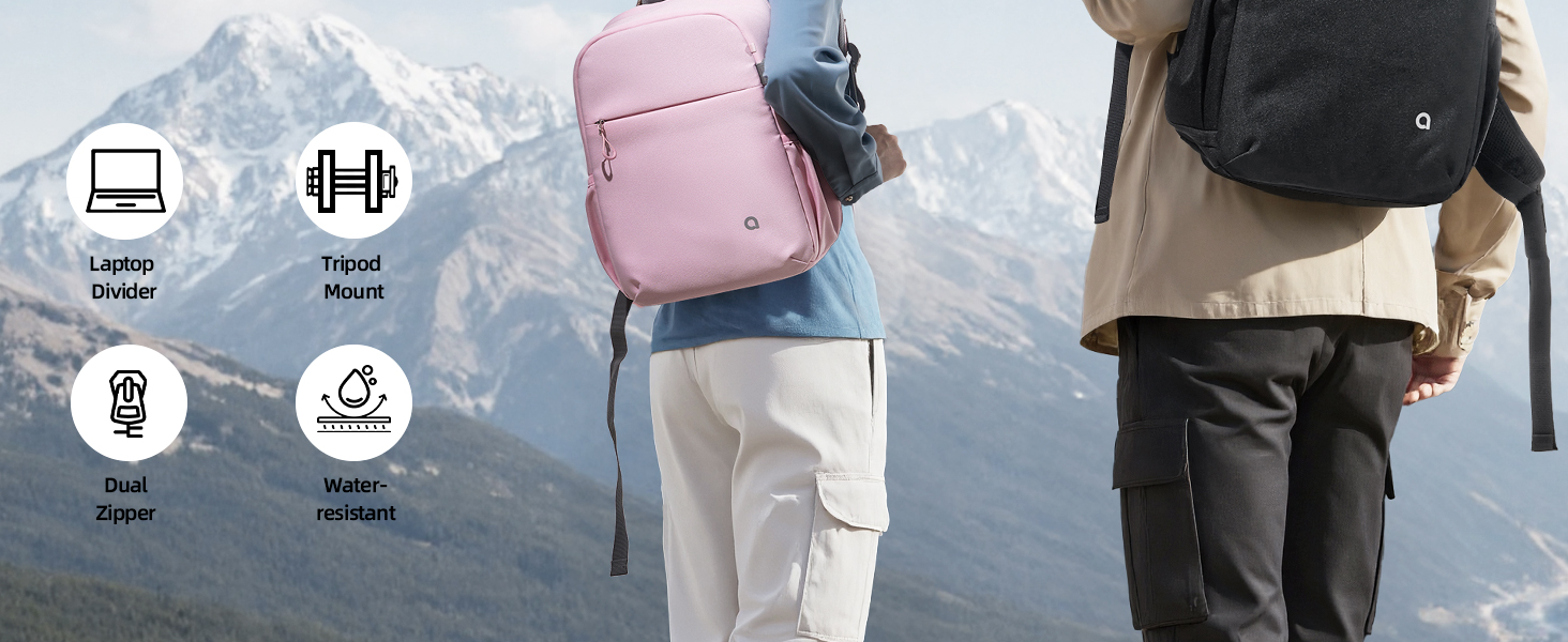 Amazon.com : llano Compact Camera Backpack for DSLR/SLR/Mirrorless,Photography Bag with Laptop ...