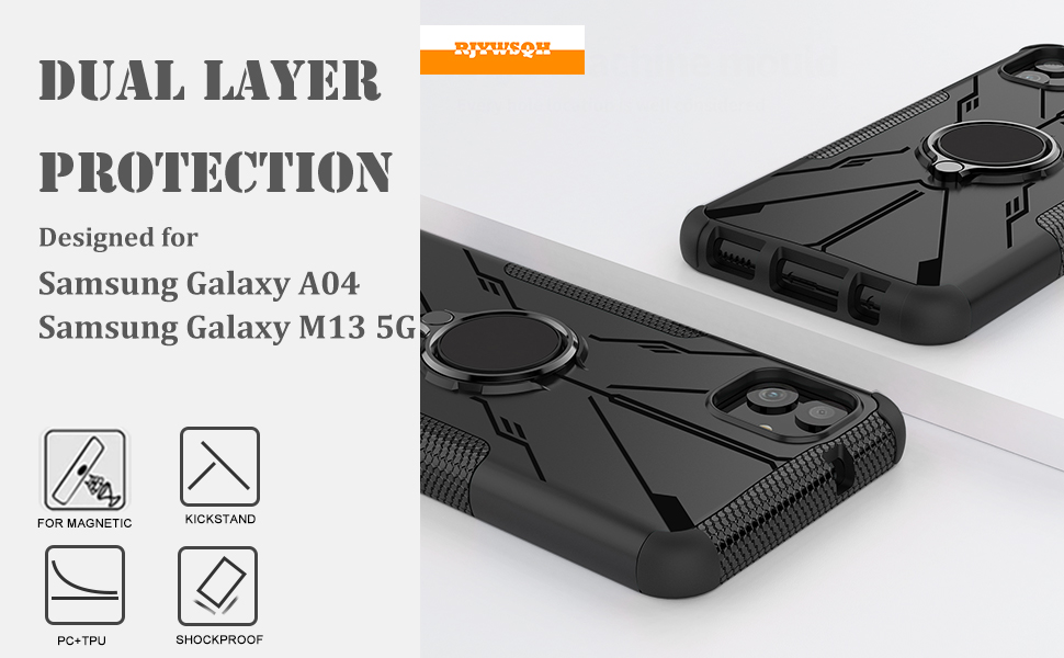 Amazon.com: for Samsung A04 Case, Galaxy A04 Case with Screen Protector, Military Grade ...