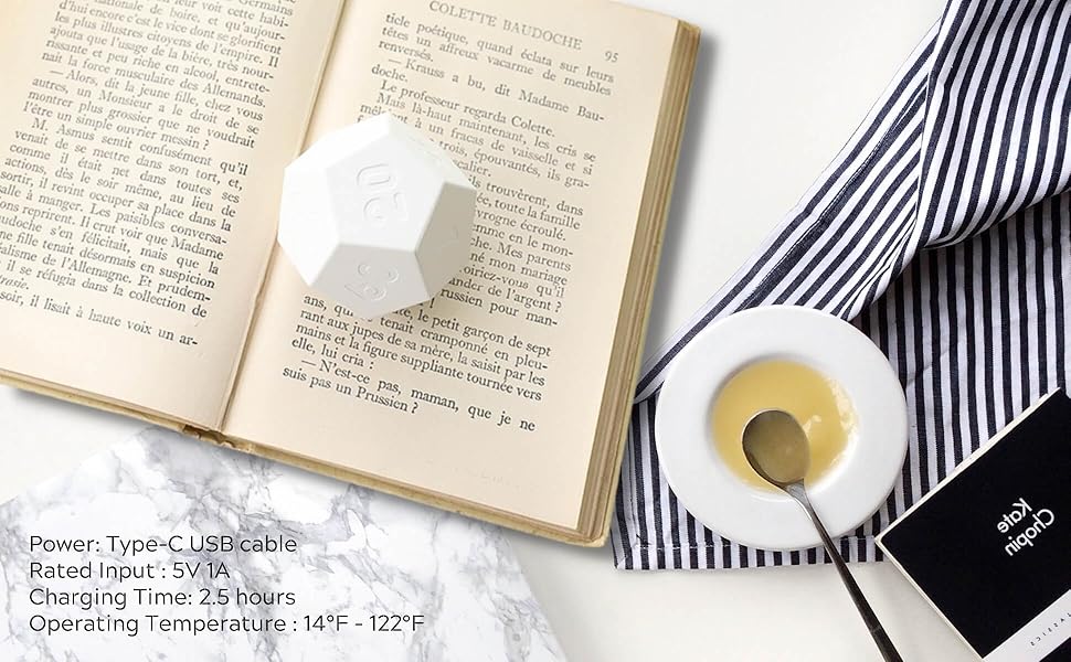 Lmtdosw Rotating Productivity Timer Rechargeable Desk Productivity Timer Pomodoro