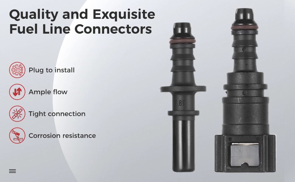 Amazon.com: yeesport 2 PCS Fuel Line Quick Connectors, Automobile Fuel Line Replacement ...