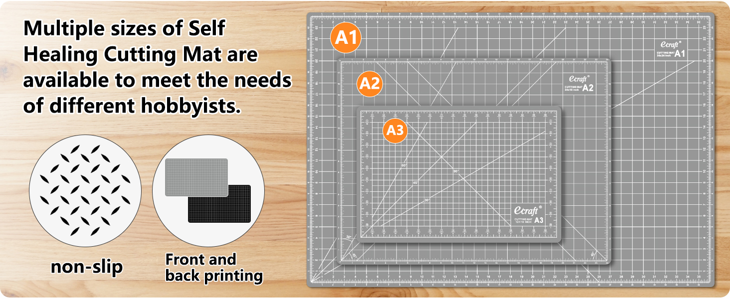 Amazon.com: Ecraft Large Self Healing Cutting Mat: 24" x 36" Double ...