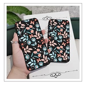 Amazon.com: LEECG for Samsung Galaxy A54 5G Case Flower Pattern Silicone Slim Anti Fingerprint ...
