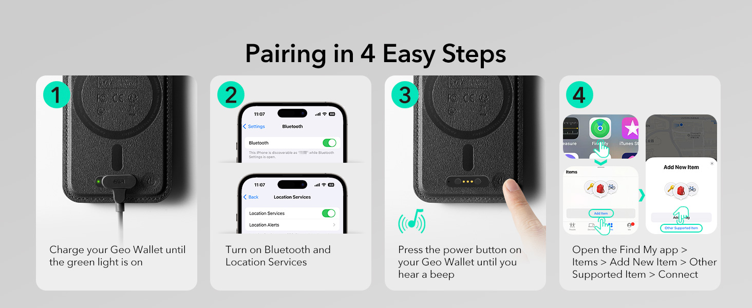 Amazon.com: ESR for MagSafe Wallet with Find My Functionality, 5 Cards Holder, RFID-Blocking ...