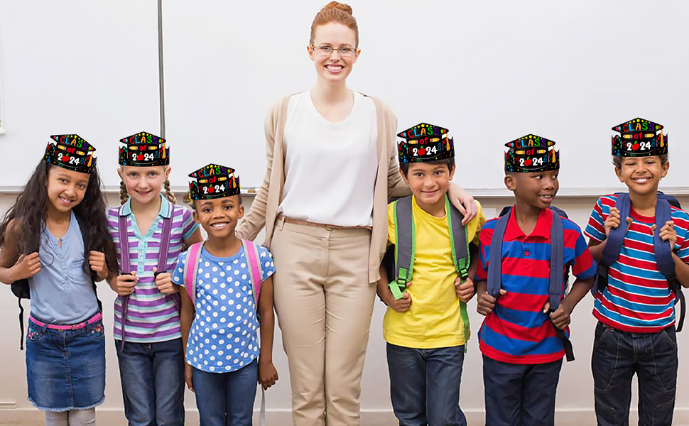 Amazon.com: WaaHome Kids Class of 2024 Preschool Graduation Paper Cap ...