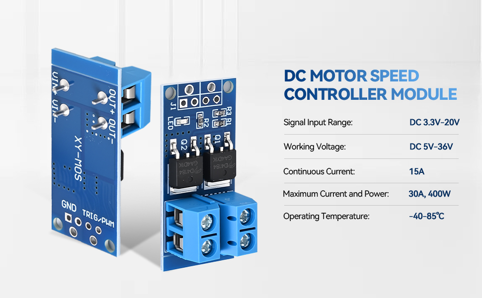 6PCS Dual High-Power MOSFET Trigger Switch Drive Module 0-20KHz PWM Adjustment Electronic Switch ...