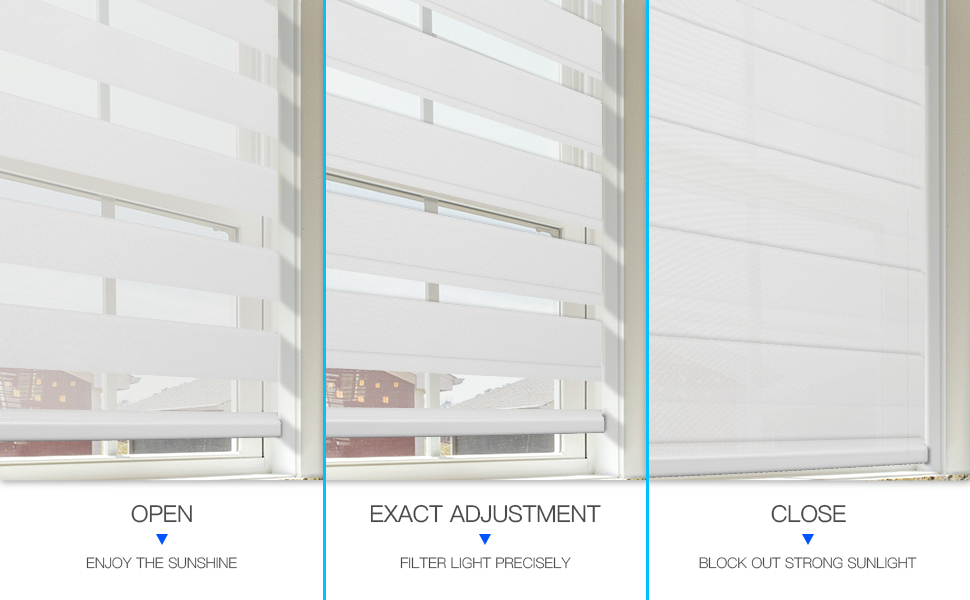 Amazon.com: CITOLEN Motorized Blinds with Integral Valance Zebra Blinds Upgraded Smart Blinds ...