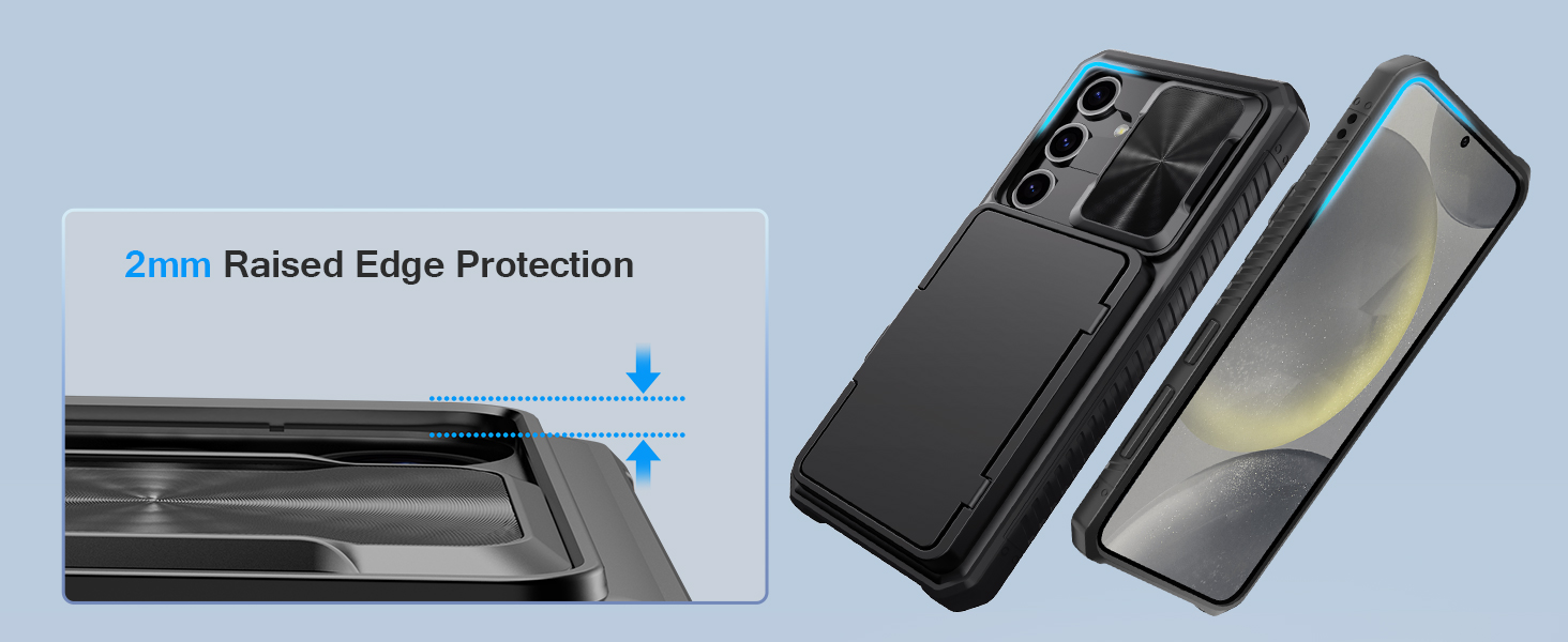 Amazon.com: ATATOO for Samsung Galaxy S24 Case Wallet, Built-in Card Holder(Store 4-5 Cards ...