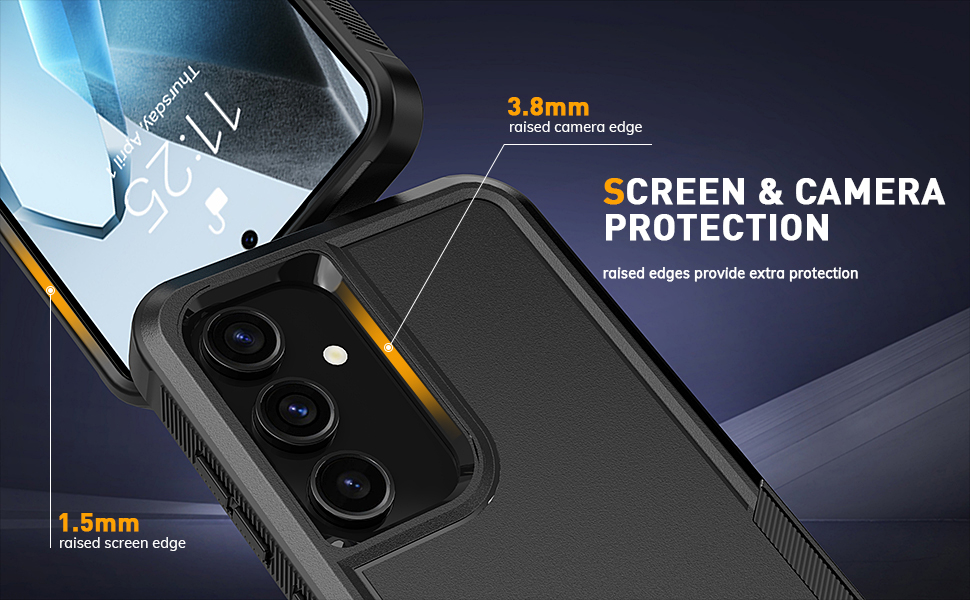 Amazon.com: Vinve for Samsung Galaxy S24 FE Case with HD Screen Protector, Military-Grade ...