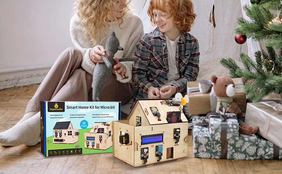 KEYESTUDIO BBC Micro:bit Starter Kit, IoT Smart Home Kit with Microbit ...