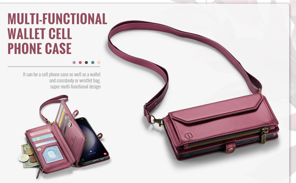 Amazon.com: Strapurs Crossbody for Samsung Galaxy S23 Plus Case Wallet【RFID Blocking】 with 10 ...